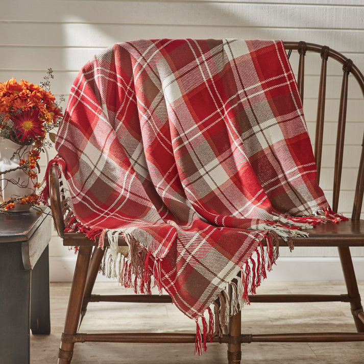 Fireside Plaid Throw – Patch Creek